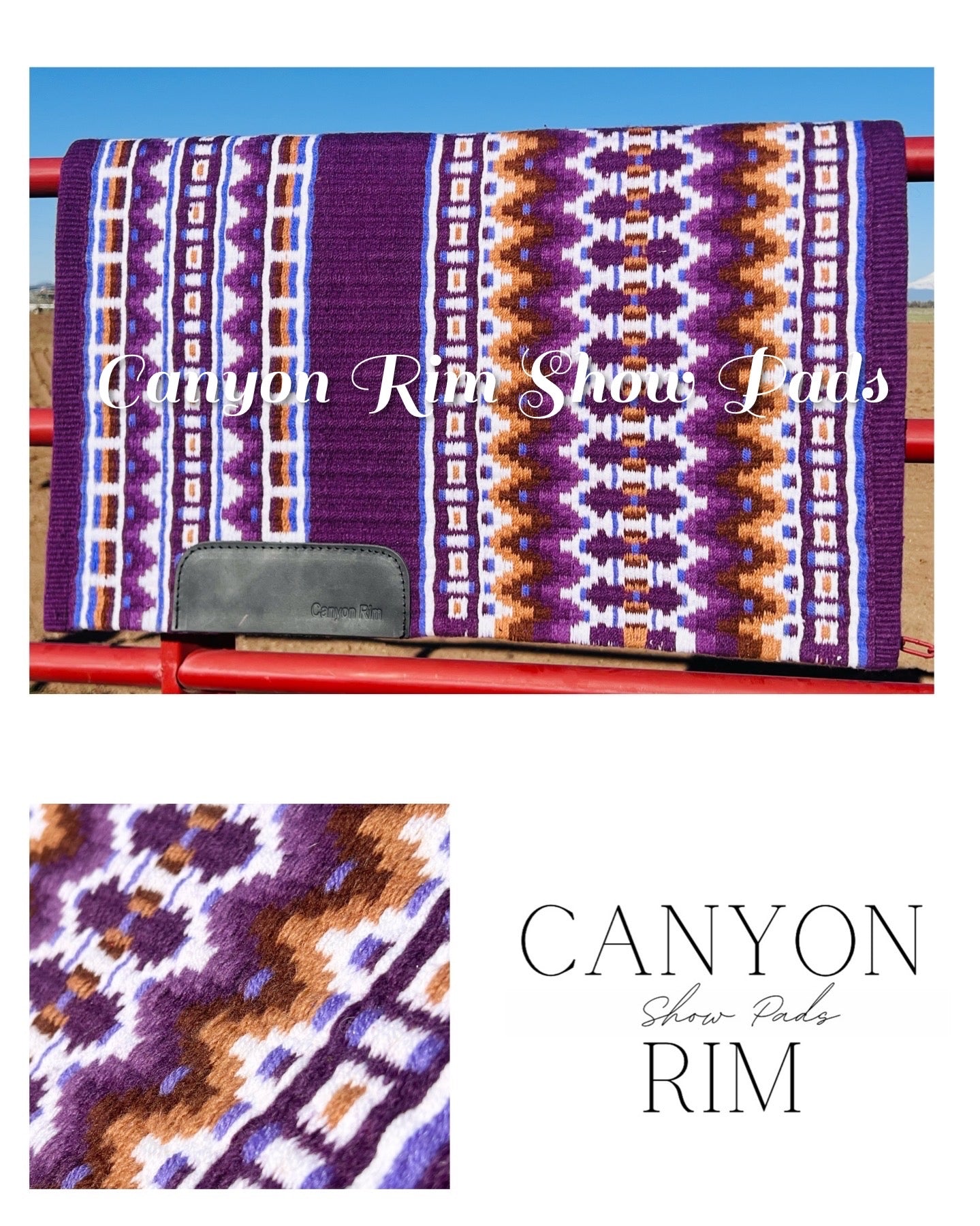 Beautiful Custom Show Pad – Canyon Rim Show Pads