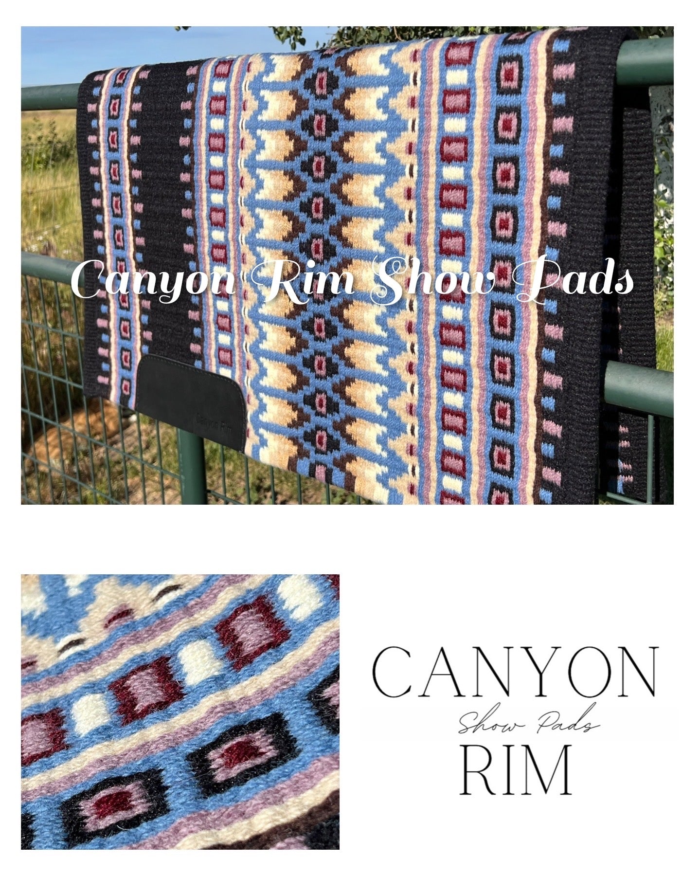 Beautiful custom design oversized show pad – Canyon Rim Show Pads