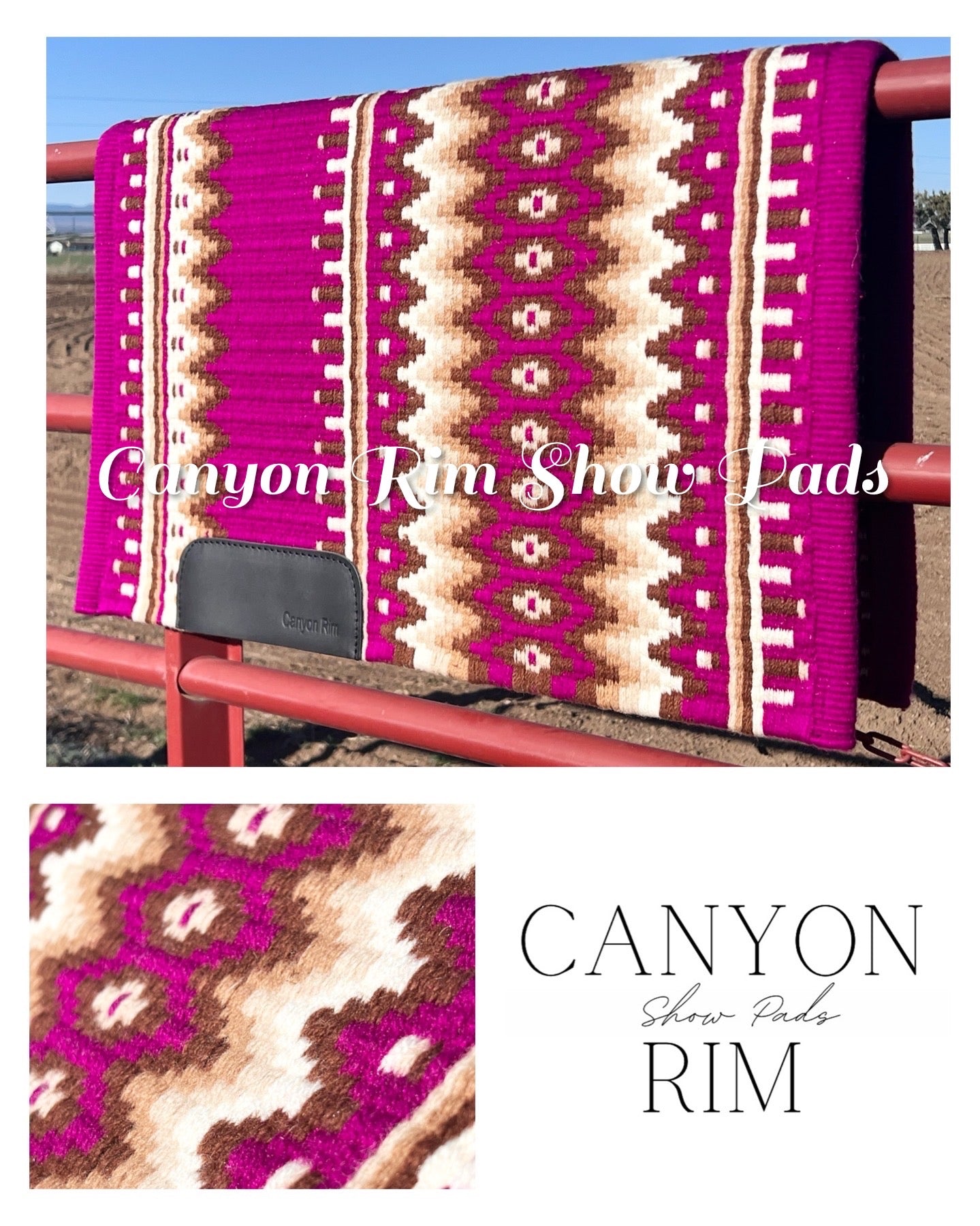 Beautiful oversized custom show pad – Canyon Rim Show Pads