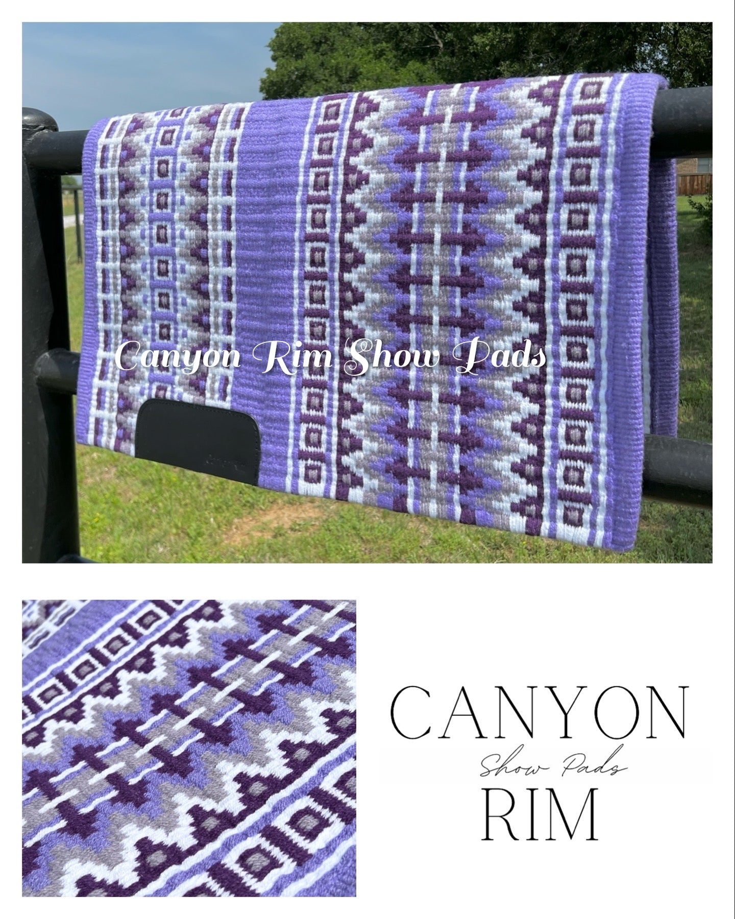 Beautiful custom designs show pad – Canyon Rim Show Pads