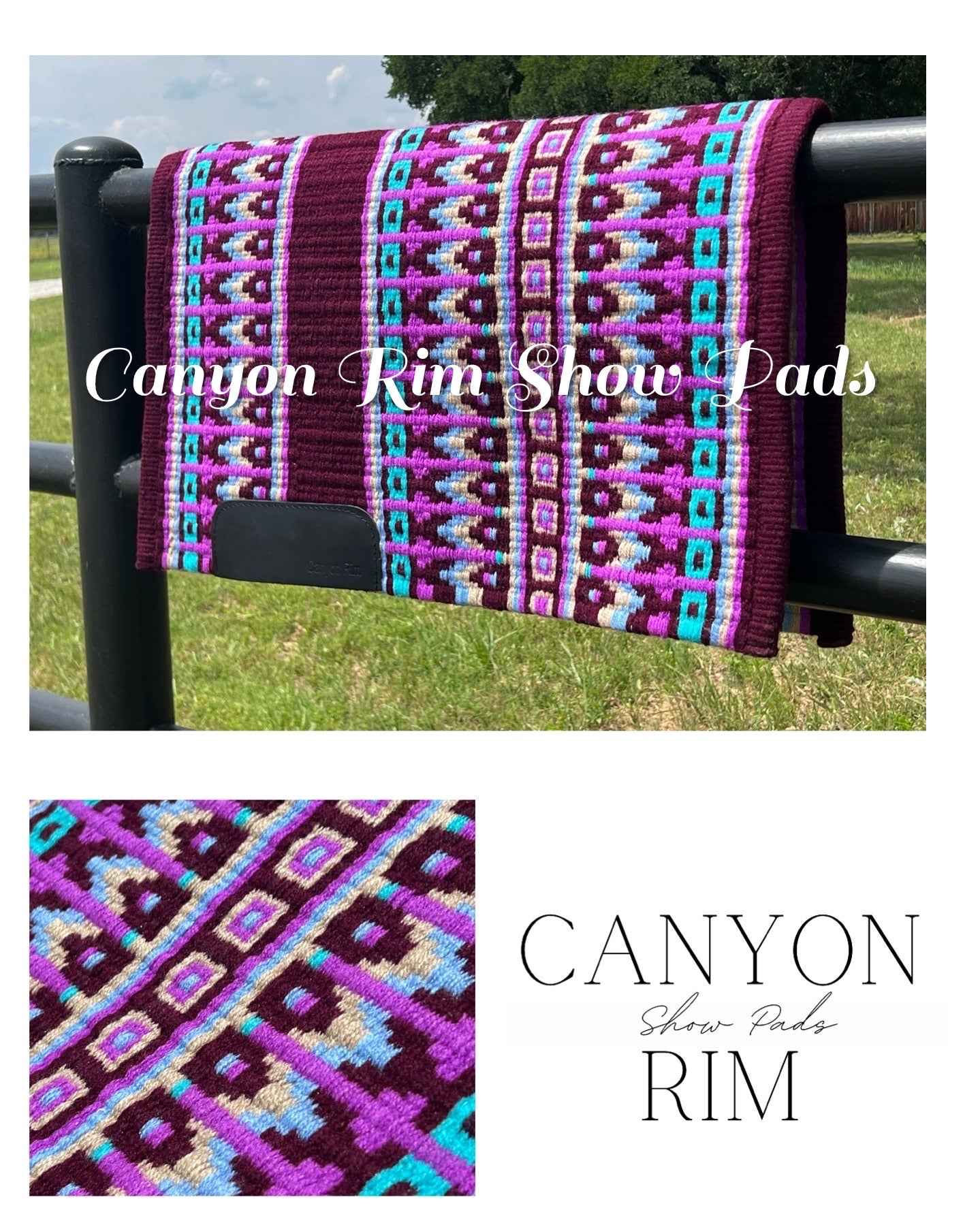 Beautiful oversized show pad – Canyon Rim Show Pads