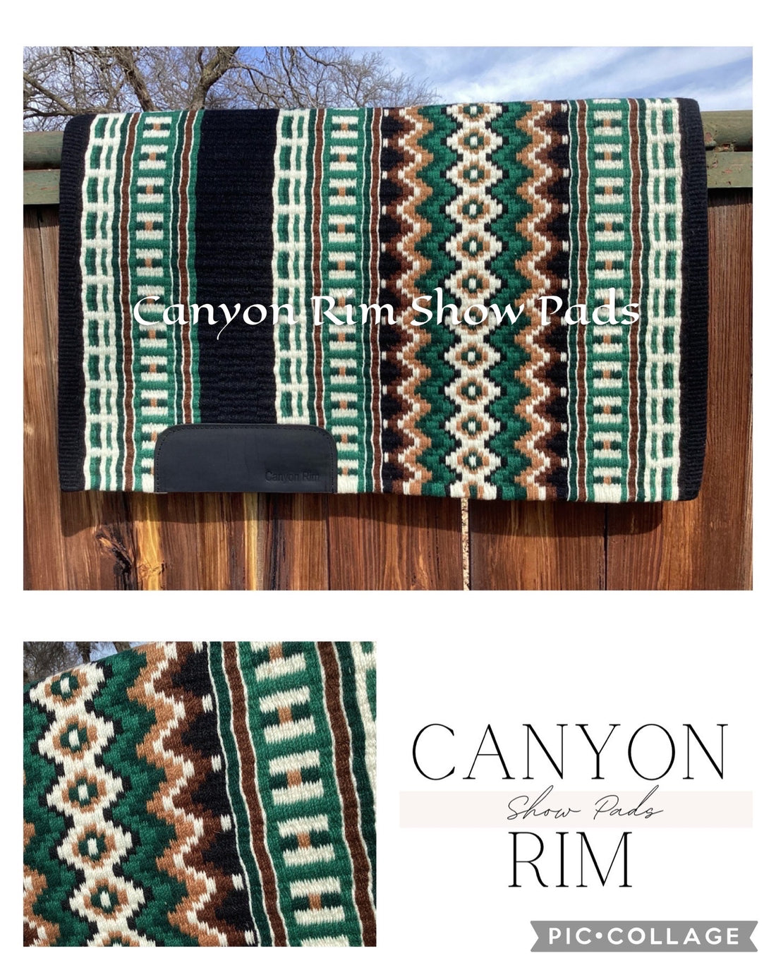 Beautiful oversized custom show pad 34x42 – Canyon Rim Show Pads